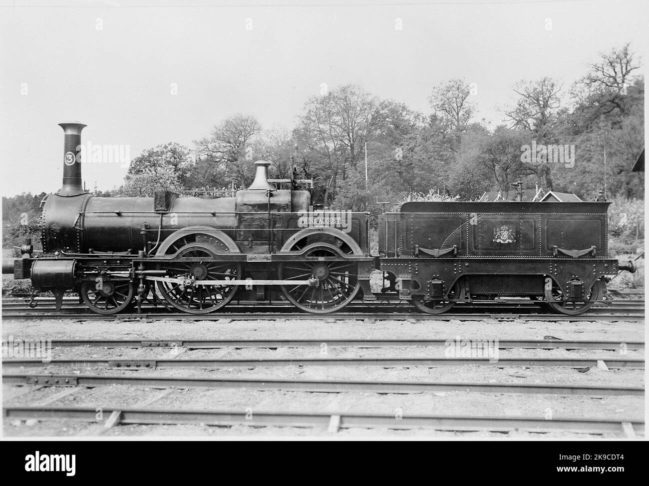 Southern main line, SSB Lok 3 "Prince August Stock Photo - Alamy