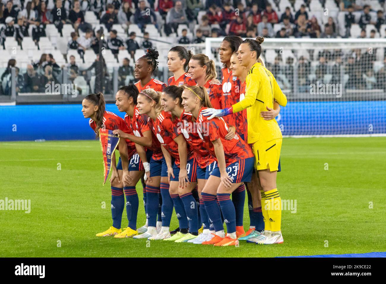 Allianz stadium, Turin, Italy, October 27, 2022, Olympique Lyonnais ...