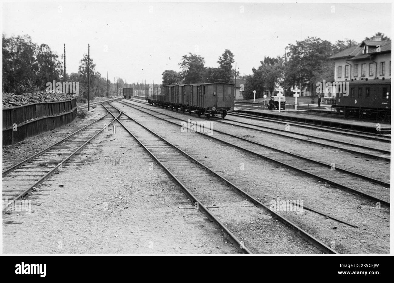 Strömtorp station for electrification Stock Photo - Alamy
