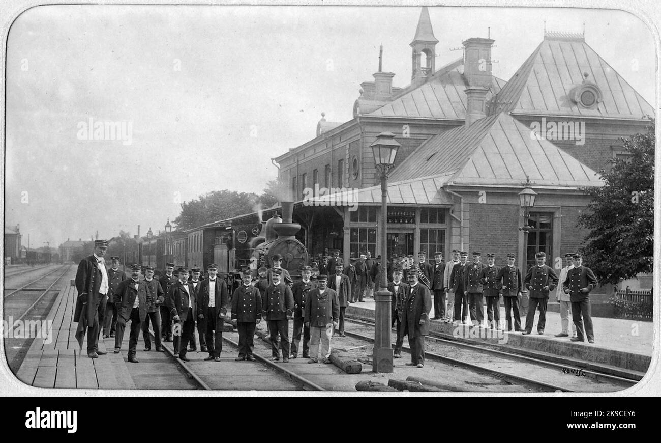 Period station staff Black and White Stock Photos & Images - Alamy
