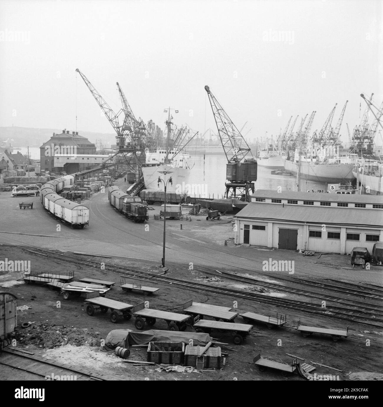 Gothenburg. Frihamnen, Boats Stock Photo - Alamy
