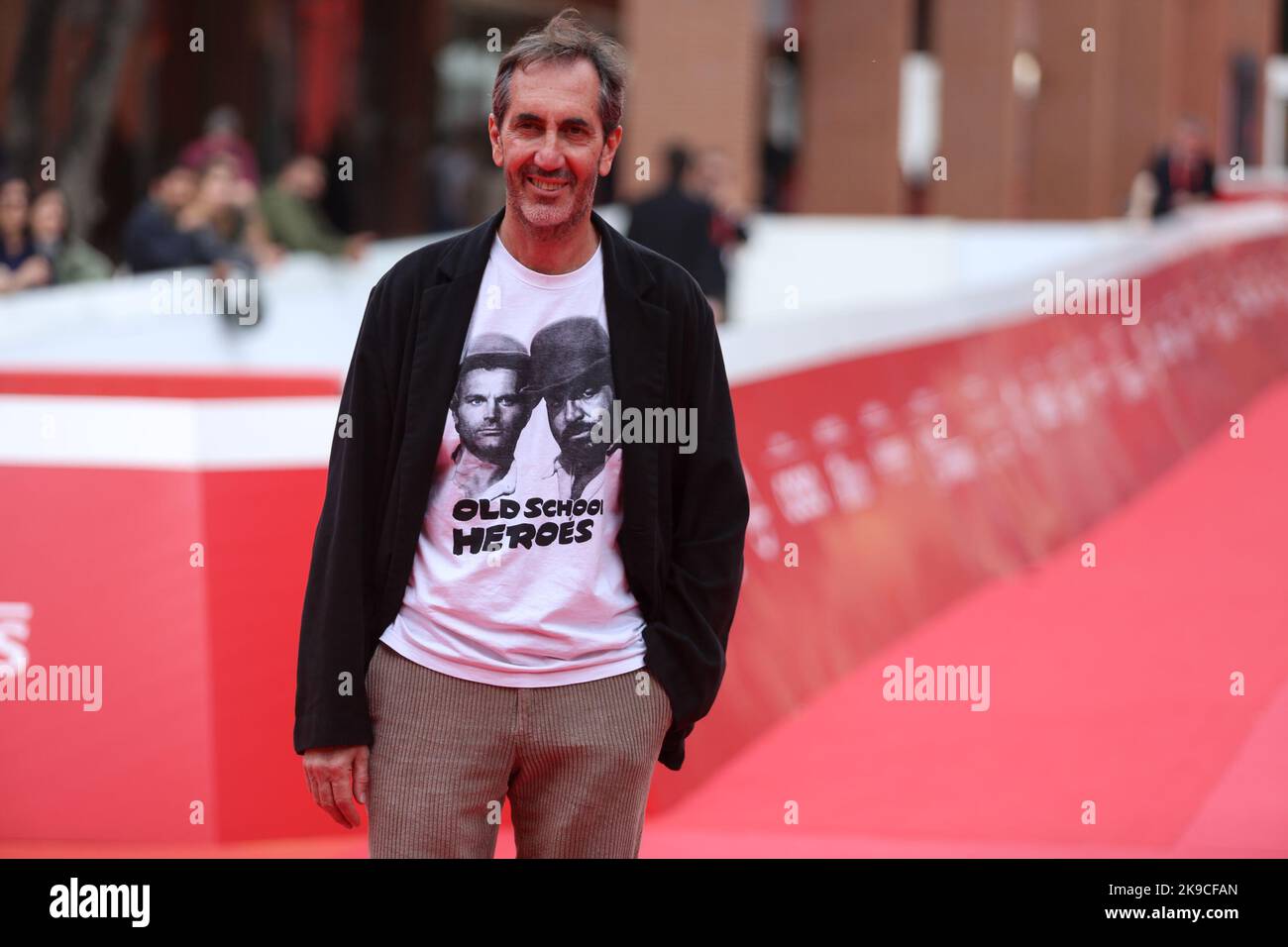 Paolo Calabresi attends the red carpet of the tv series "Boris 4" at ...