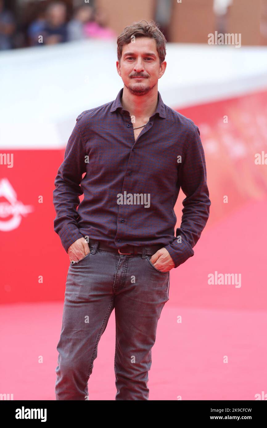 Alessandro Tiberi attends the red carpet of the tv series "Boris 4" at ...