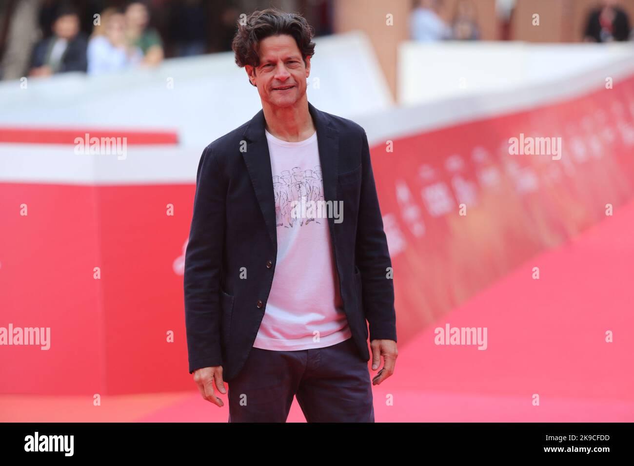 Andrea Sartoretti attends the red carpet of the tv series "Boris 4" at ...