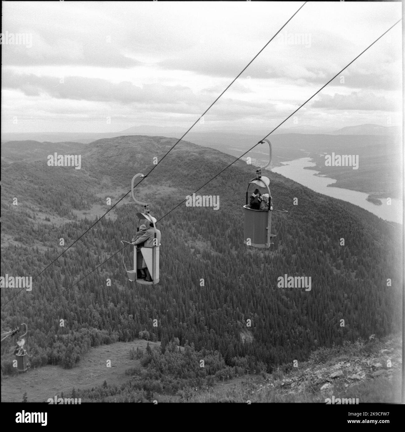 Historical view cable car Black and White Stock Photos & Images - Alamy