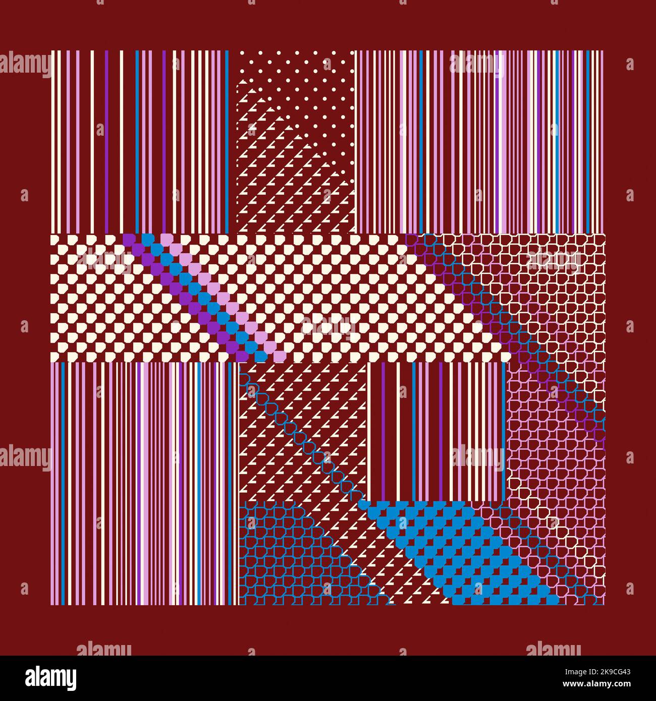 Men's printed pocket square design Stock Photo - Alamy