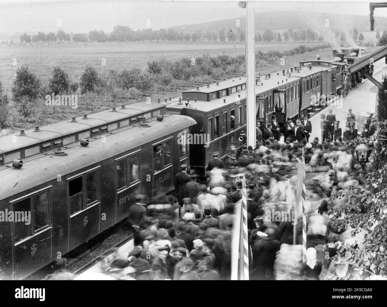 Royal Extra train for Oscar II Stock Photo - Alamy