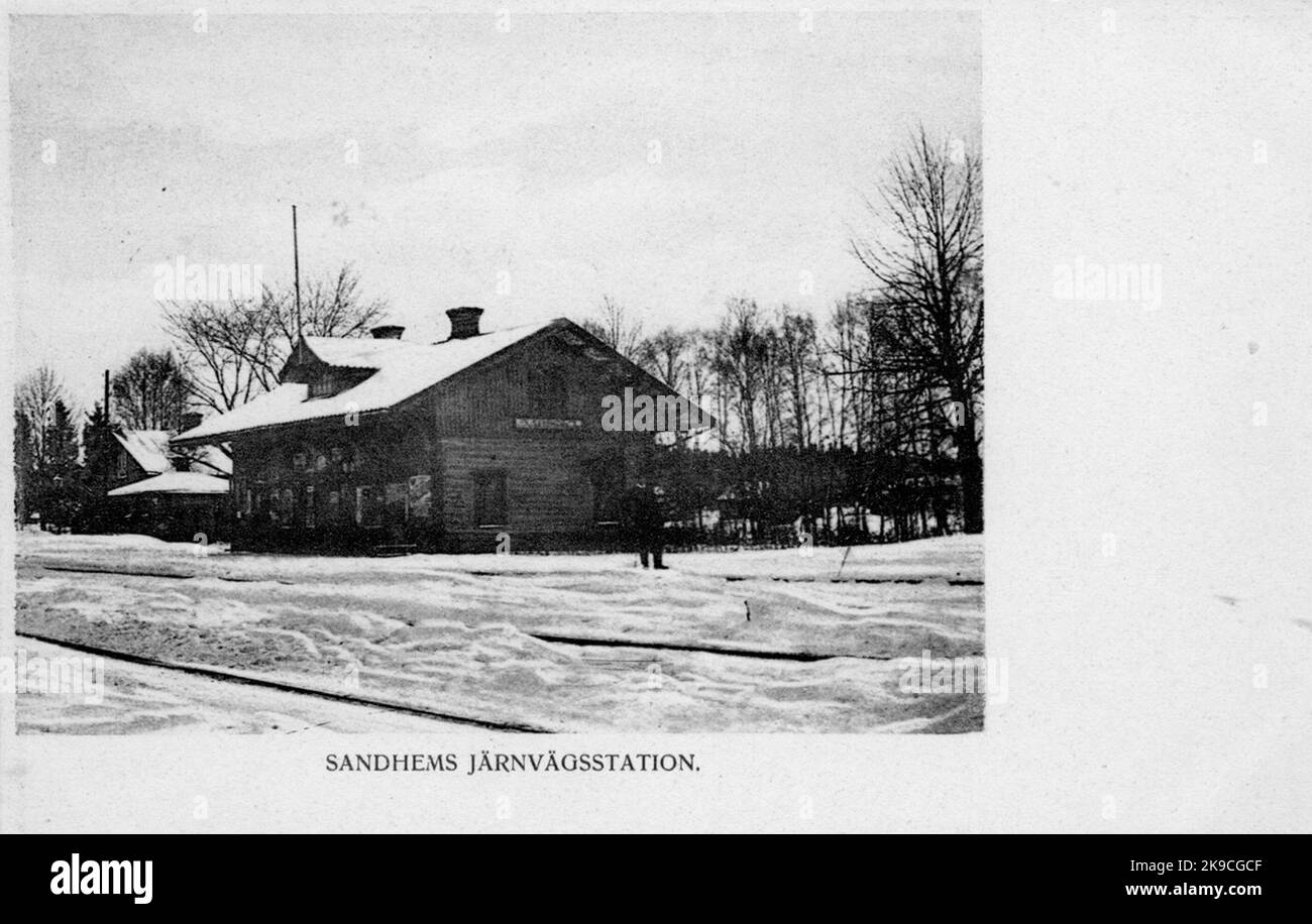 Railway station Sandhem Stock Photo - Alamy