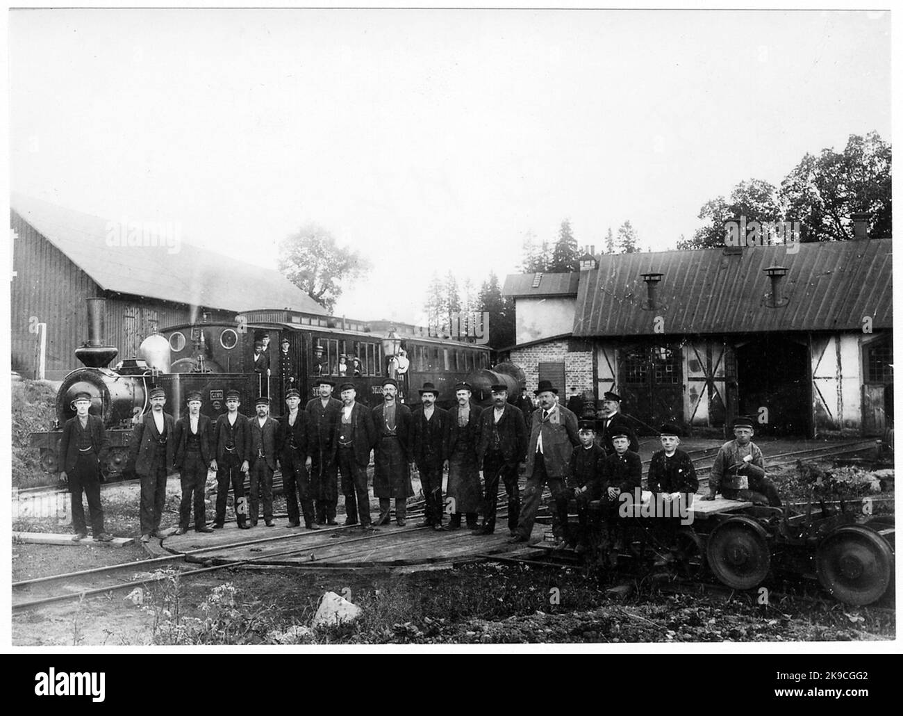 Locomotive steam engine outside Cut Out Stock Images & Pictures - Alamy