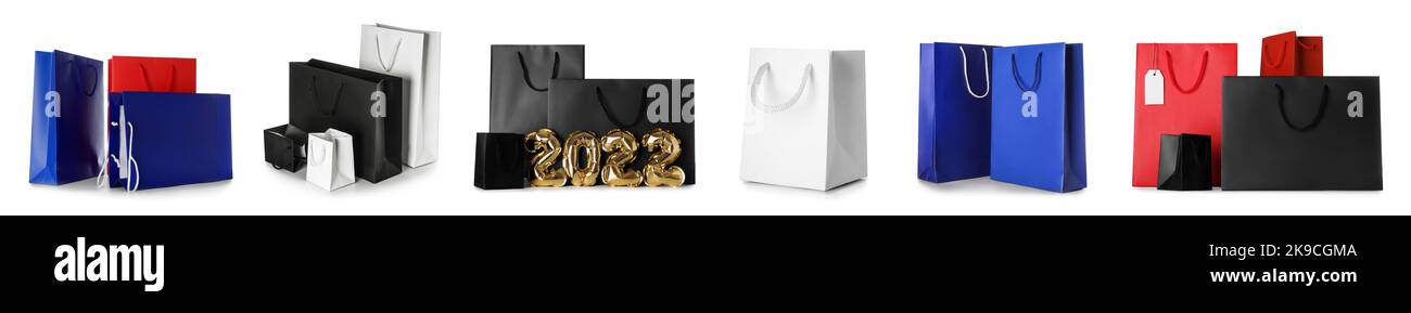 Group black paper bags Cut Out Stock Images & Pictures - Alamy