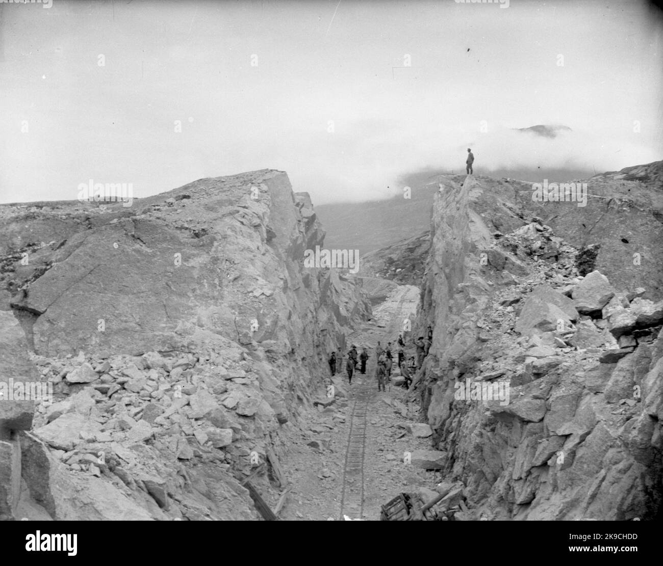 Cut into mountain Black and White Stock Photos & Images - Alamy