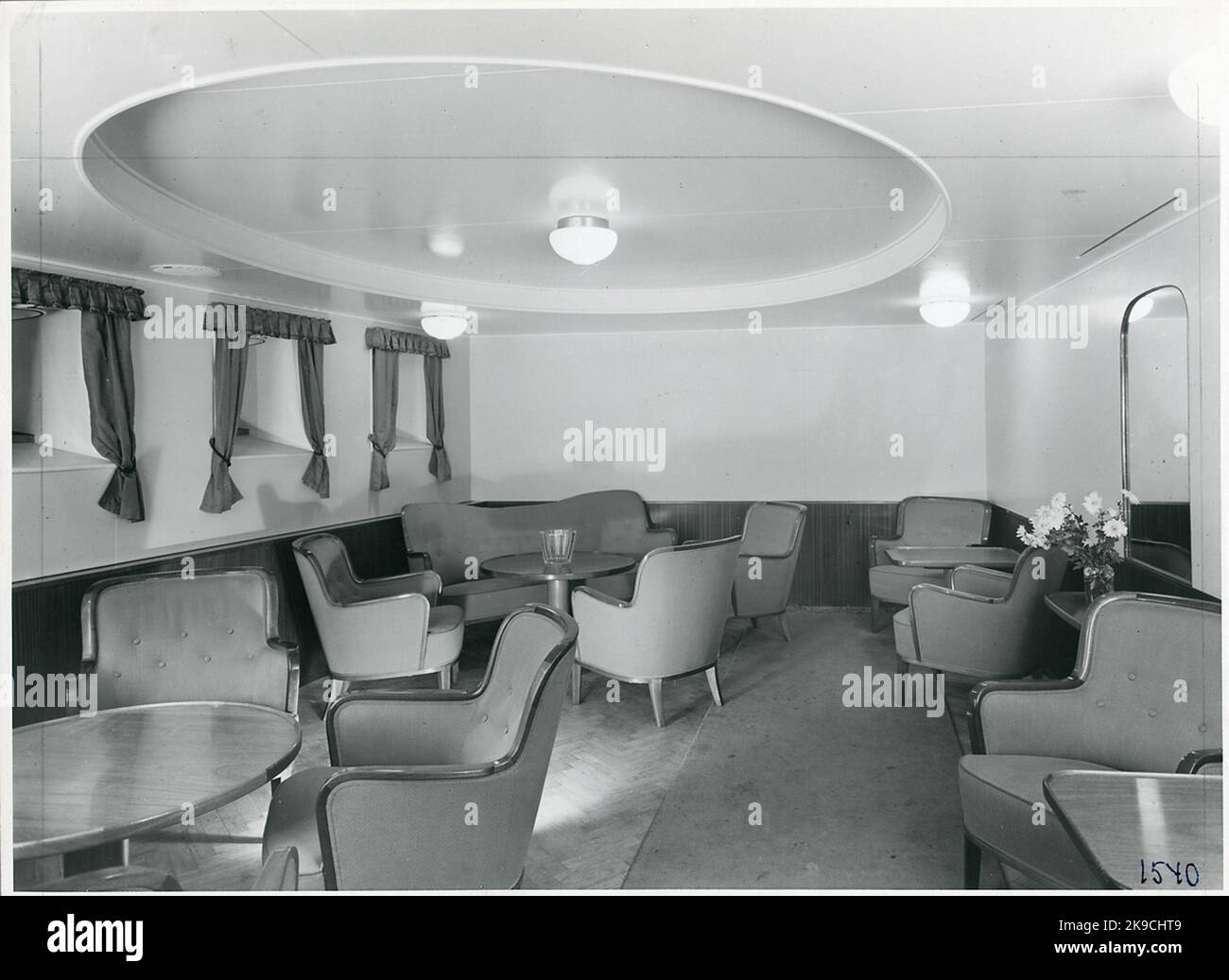 Interior from the train ferry M/S Malmöhus Stock Photo - Alamy