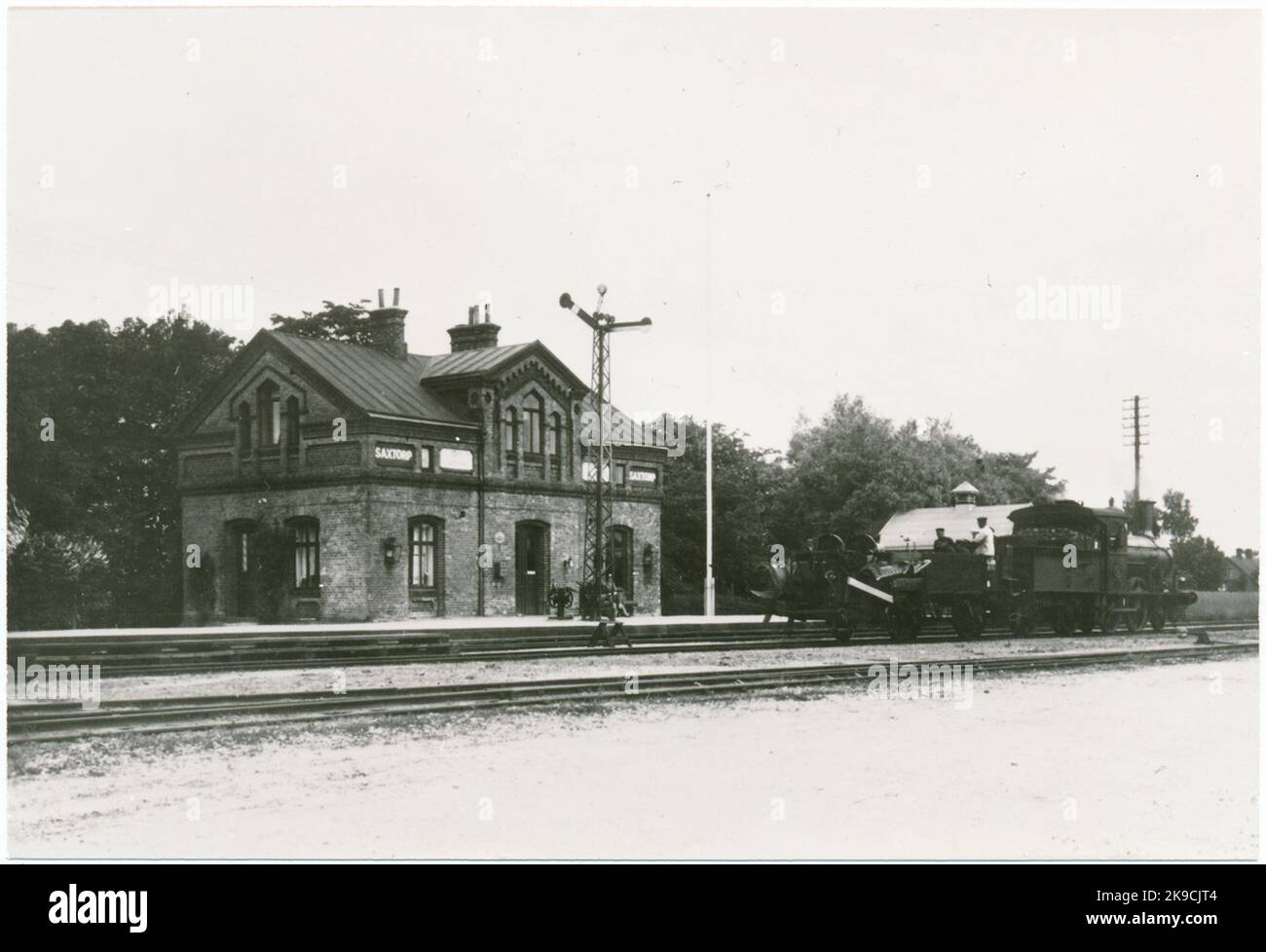 Station opened in 1893. The building, single and one-half-story bricks ...
