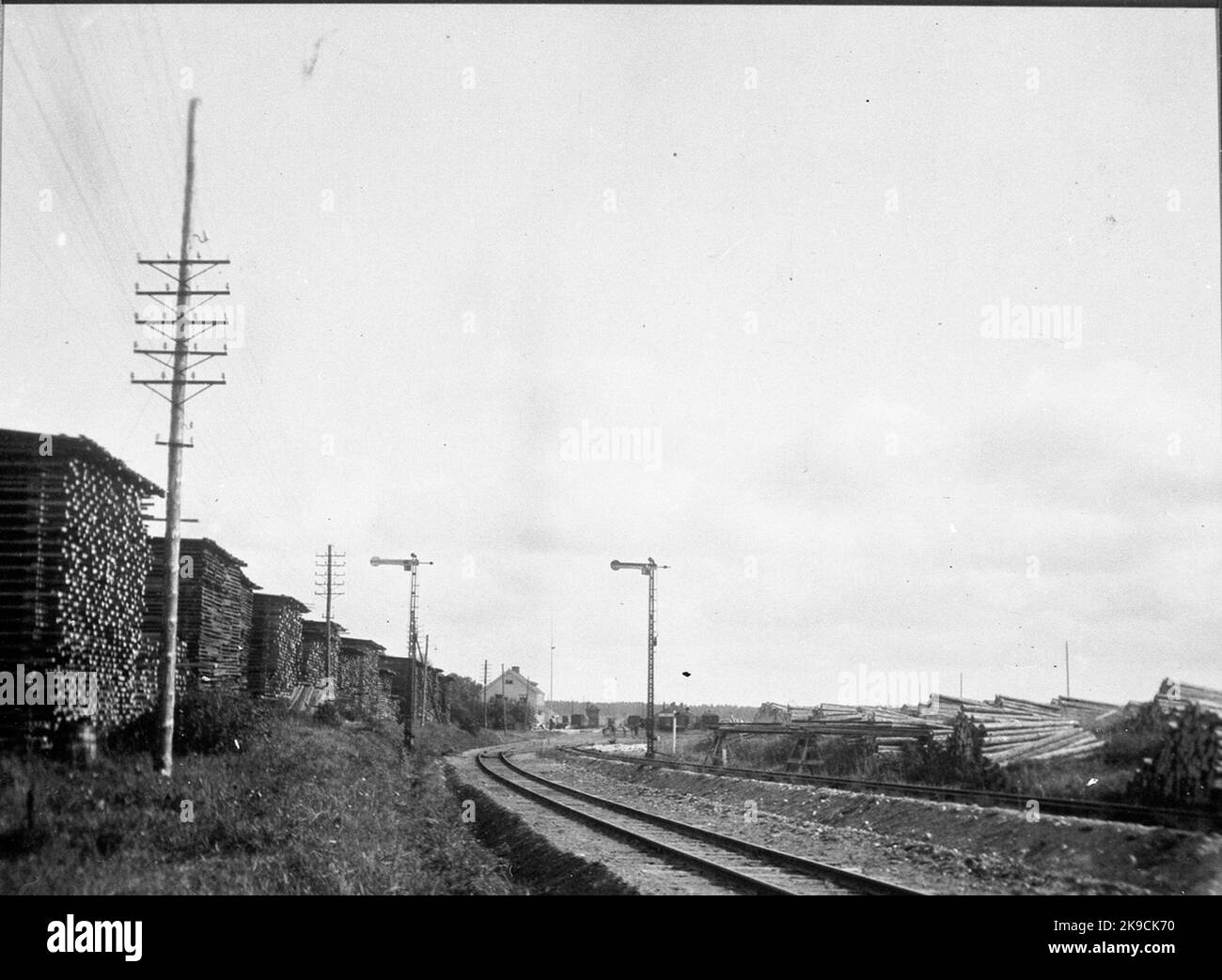 Bangård at Gimo Station Stock Photo - Alamy