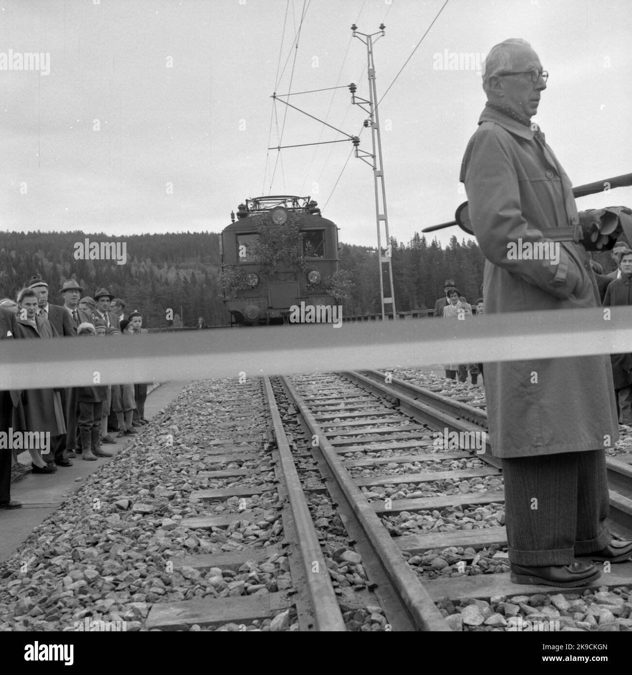 The State Railways, SJ Du 347. Inauguration of Bro Stock Photo - Alamy