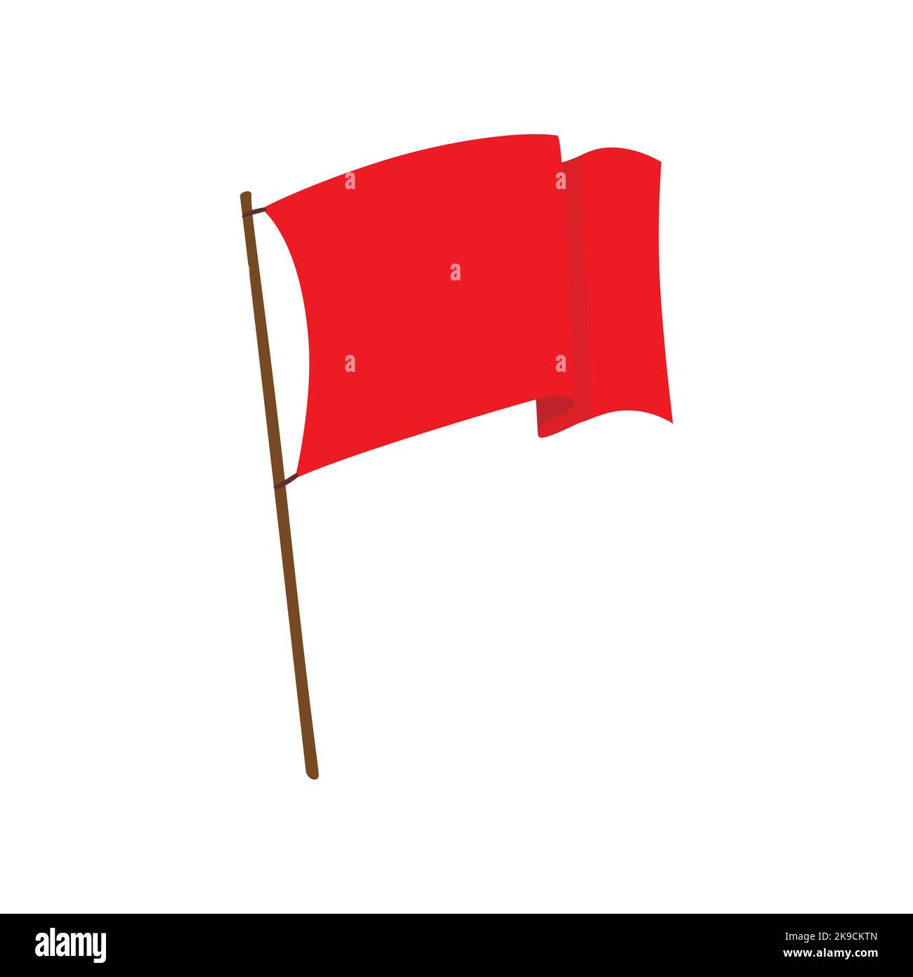 flag red icon sign vector isolated on white background Illustration ...