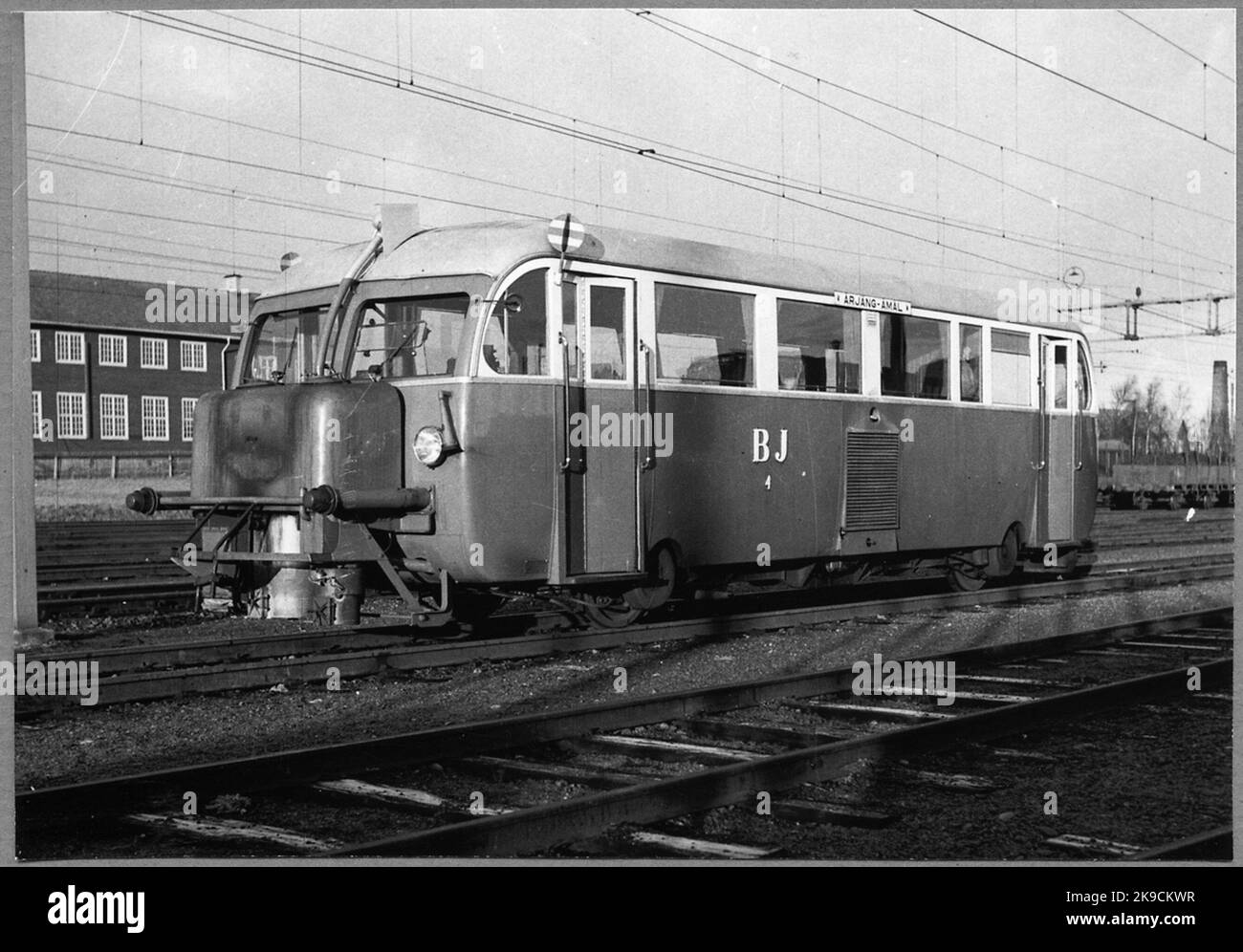 Bergslager's railways, Bj YD 4. rail bus with gear units in the 1940s ...