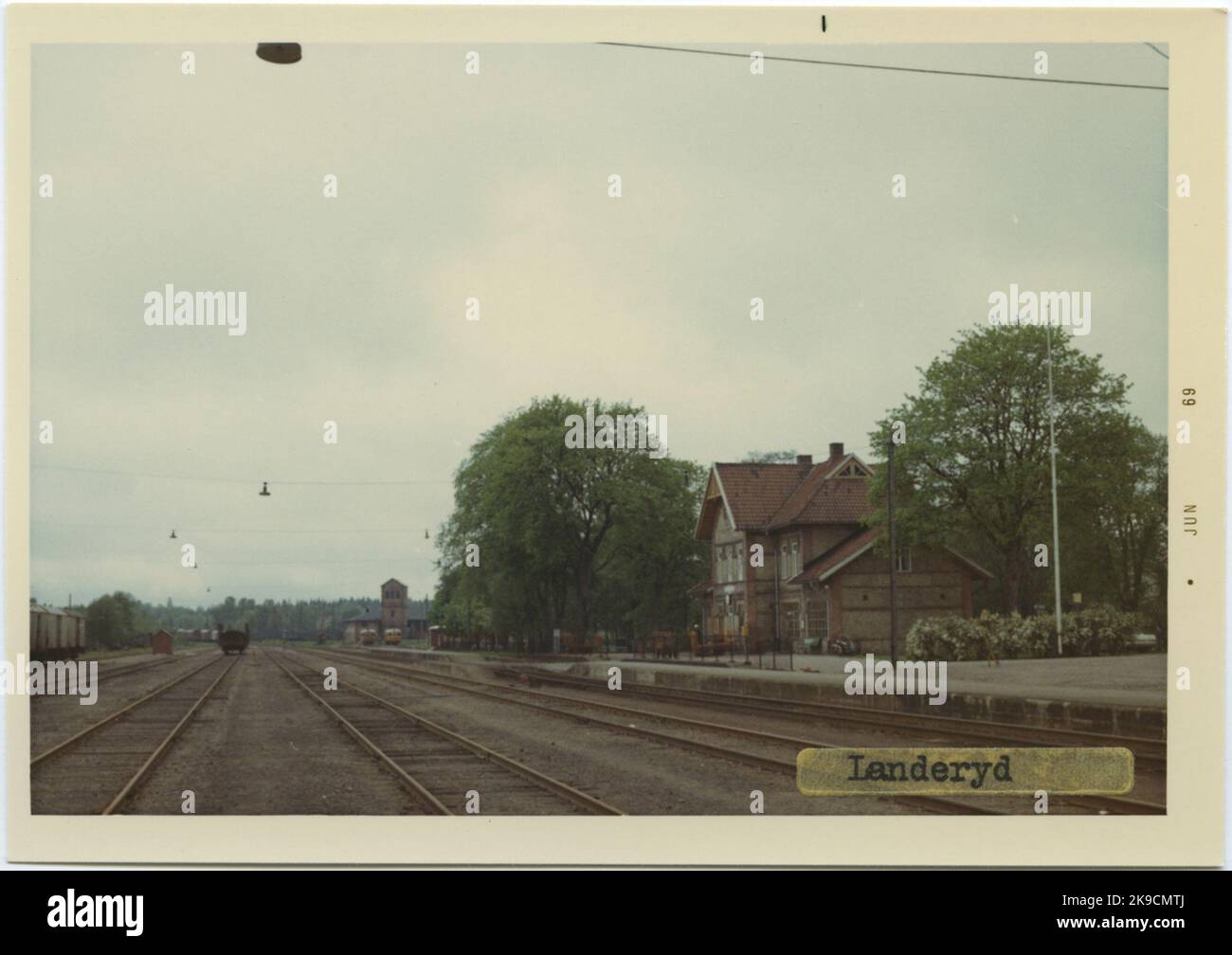 Landeryd station, built in 1906 Stock Photo - Alamy