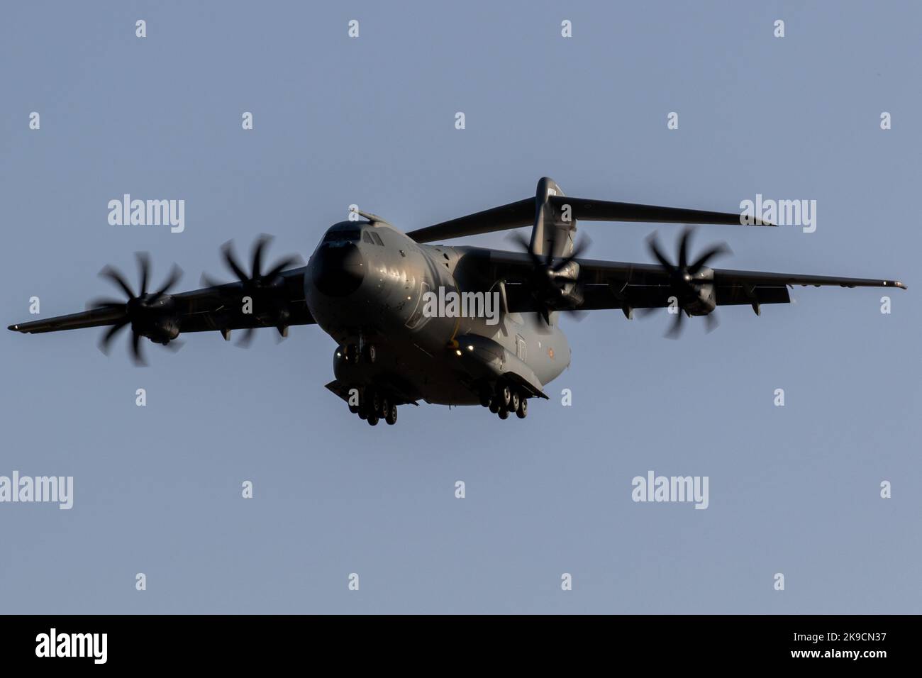 Spanish Air Force A400 Atlas landing at Gando Air Base during the SIRIO ...