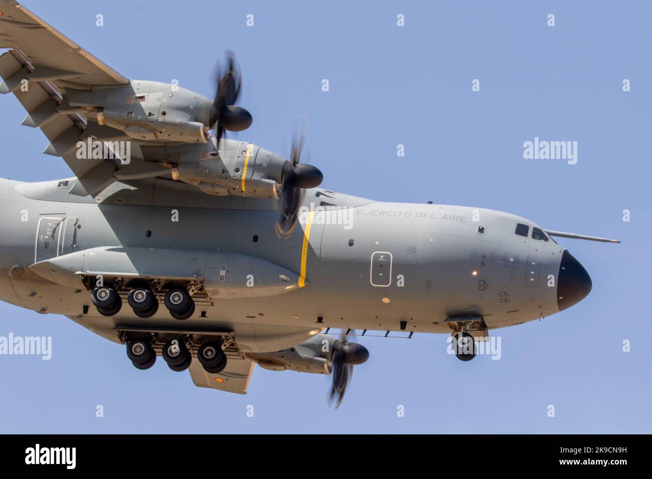 Spanish Air Force A400 Atlas landing at Gando Air Base during the SIRIO ...