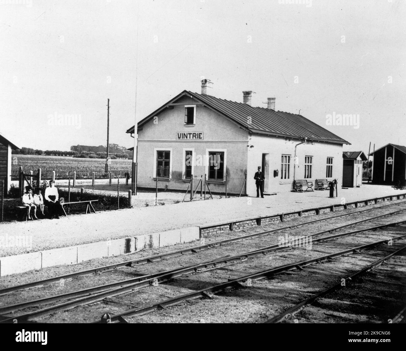 Malmö - Trelleborg Railway, MTJ, Vintrie Station Stock Photo - Alamy