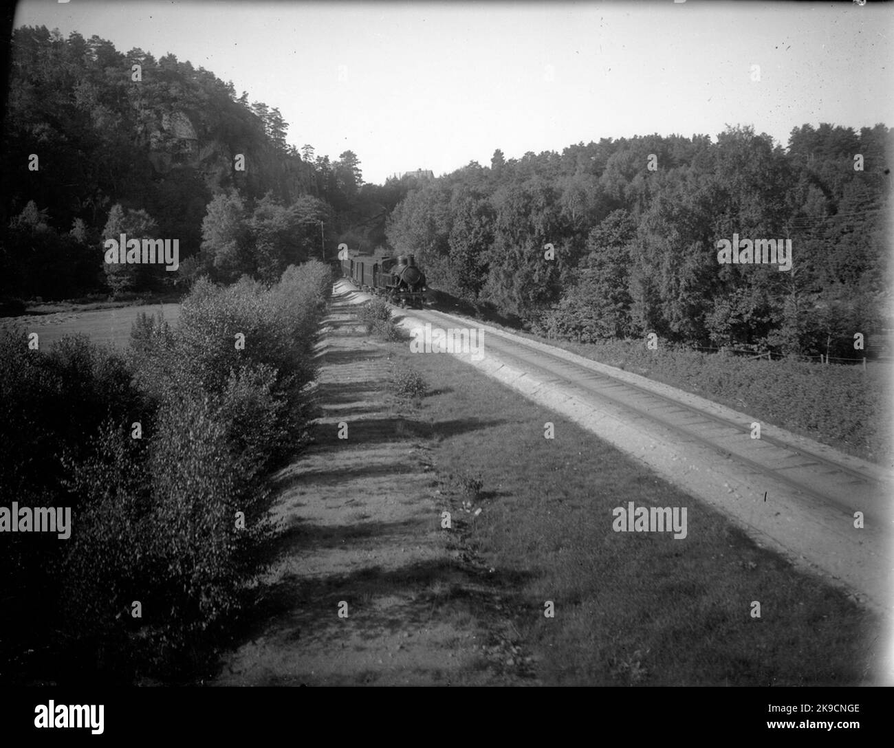 GBJ-Gothenburg-Borå Railway Lok 22 by train Stock Photo - Alamy