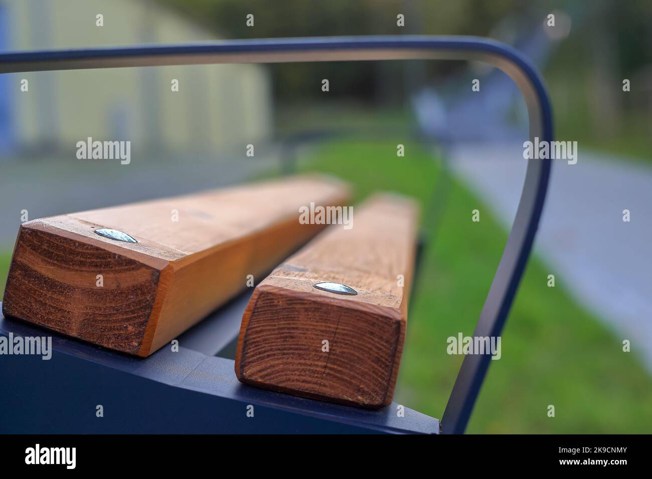 Railing bench hi-res stock photography and images - Alamy