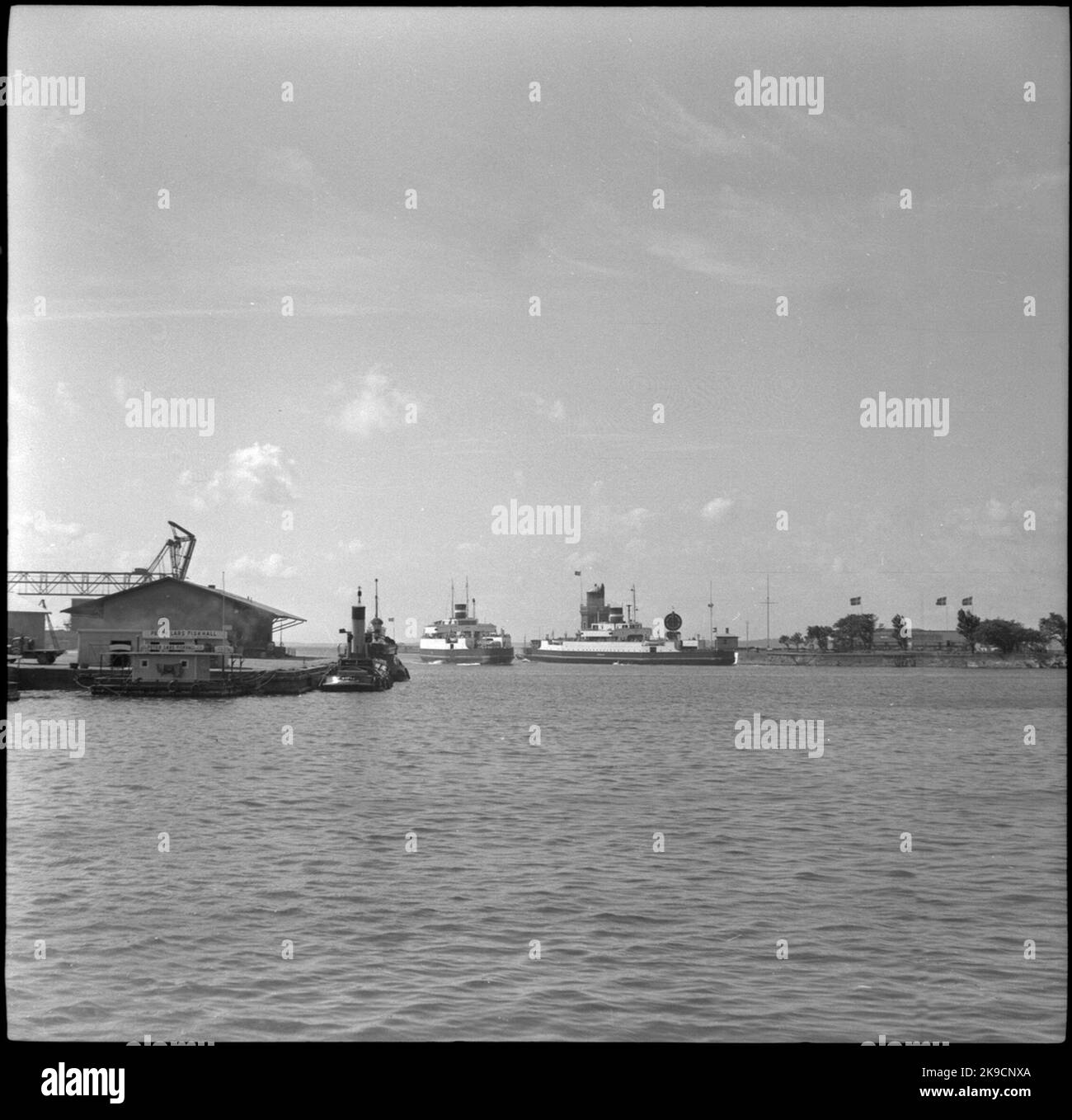 The ferry Dan in Helsingborg. After World War II, the Danish state ...