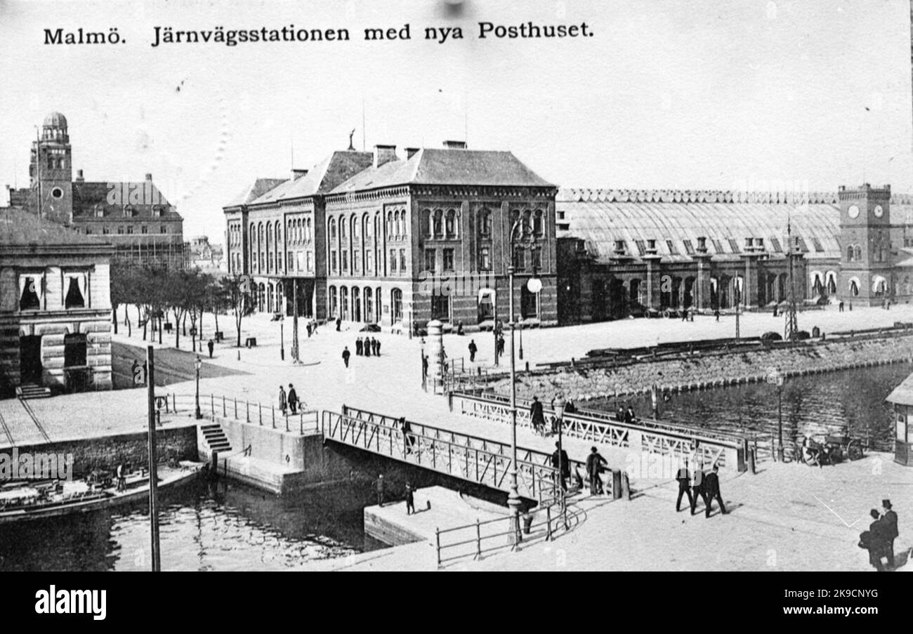 Malmö Central was inaugurated in 1856. The station was then on the ...