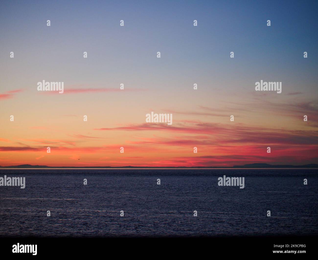 Sunset at Fort Worden Stock Photo - Alamy