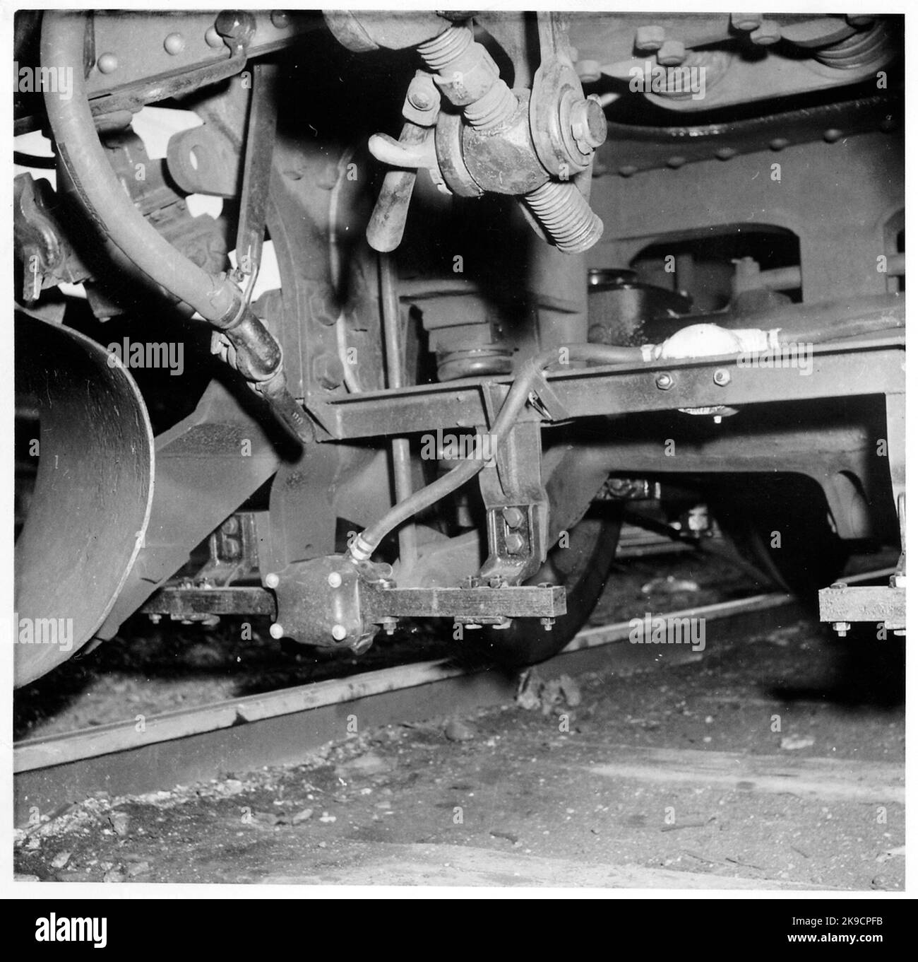 The front of Ellok with plow, loft hose and leash. Ellok, State ...