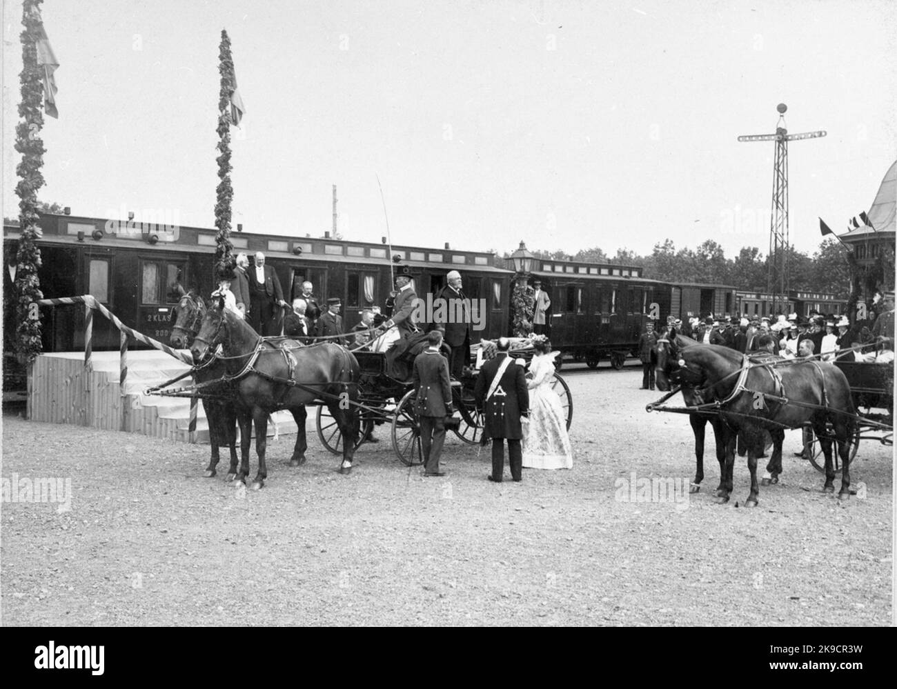 Oscar II visiting Stock Photo - Alamy