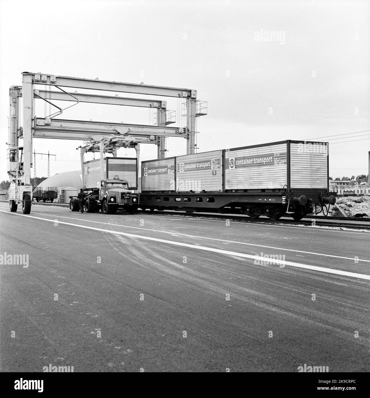 Sweden container Black and White Stock Photos & Images - Alamy
