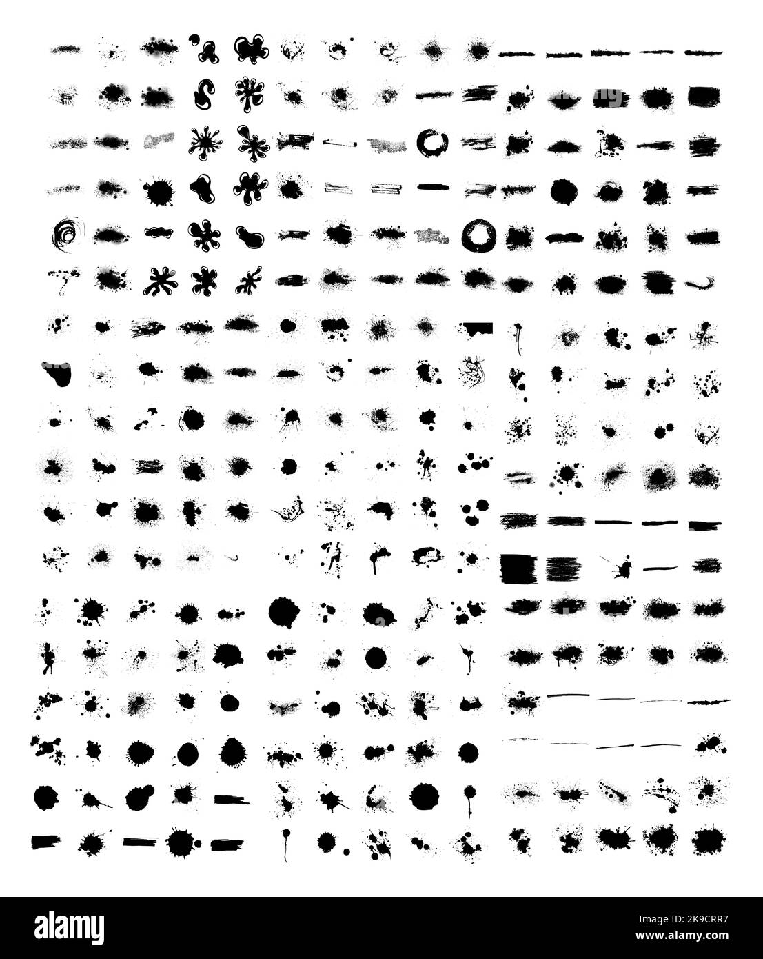 A set of black blots. Vector illustration Stock Vector Image & Art - Alamy