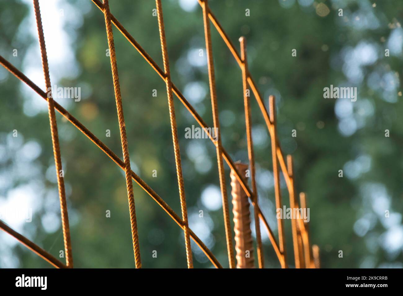 Rusty metal wire mesh of the fence. Wire Mesh Grid Texture Stock Photo ...