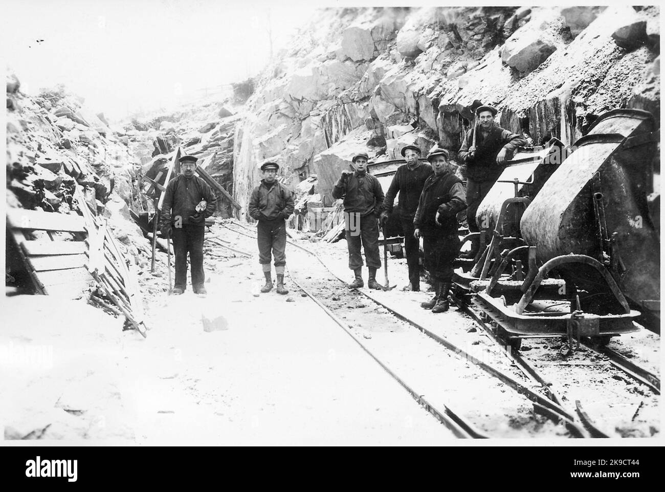 Raller at town intake in the cutting 27/500. Decauville tracks, the ...