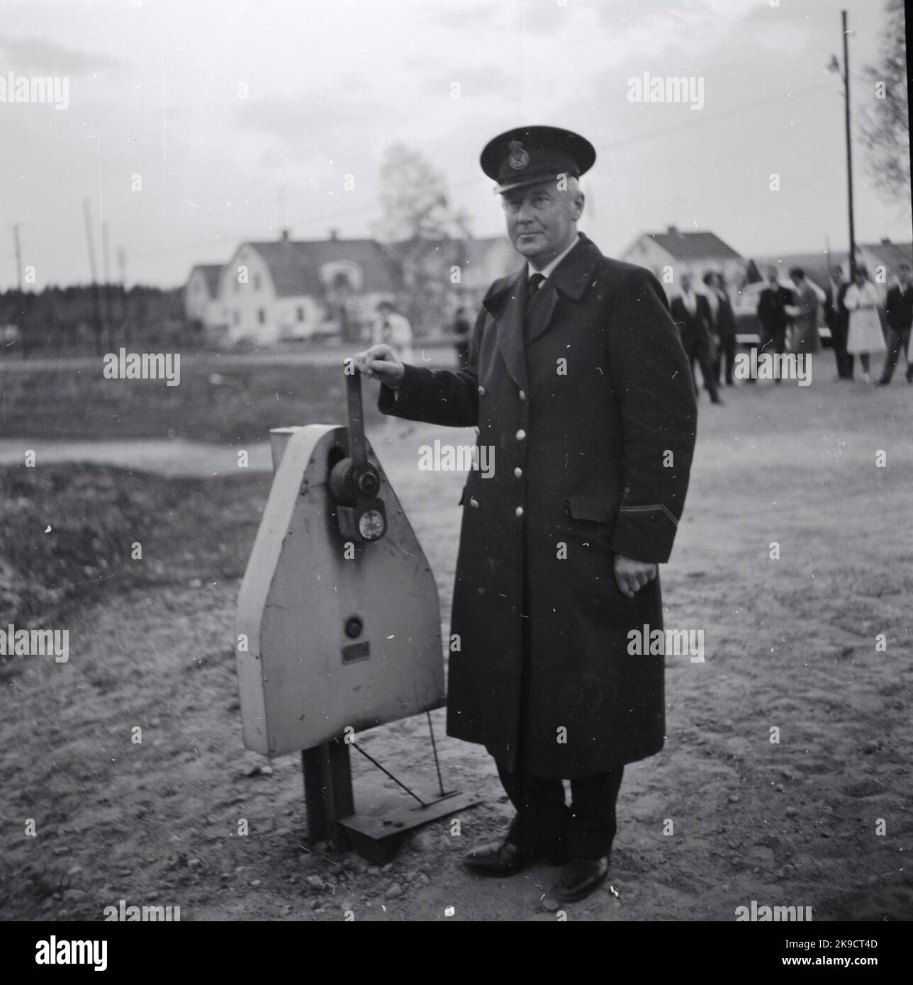 Station Conductor O A Andersson at the Bom Game Stock Photo - Alamy