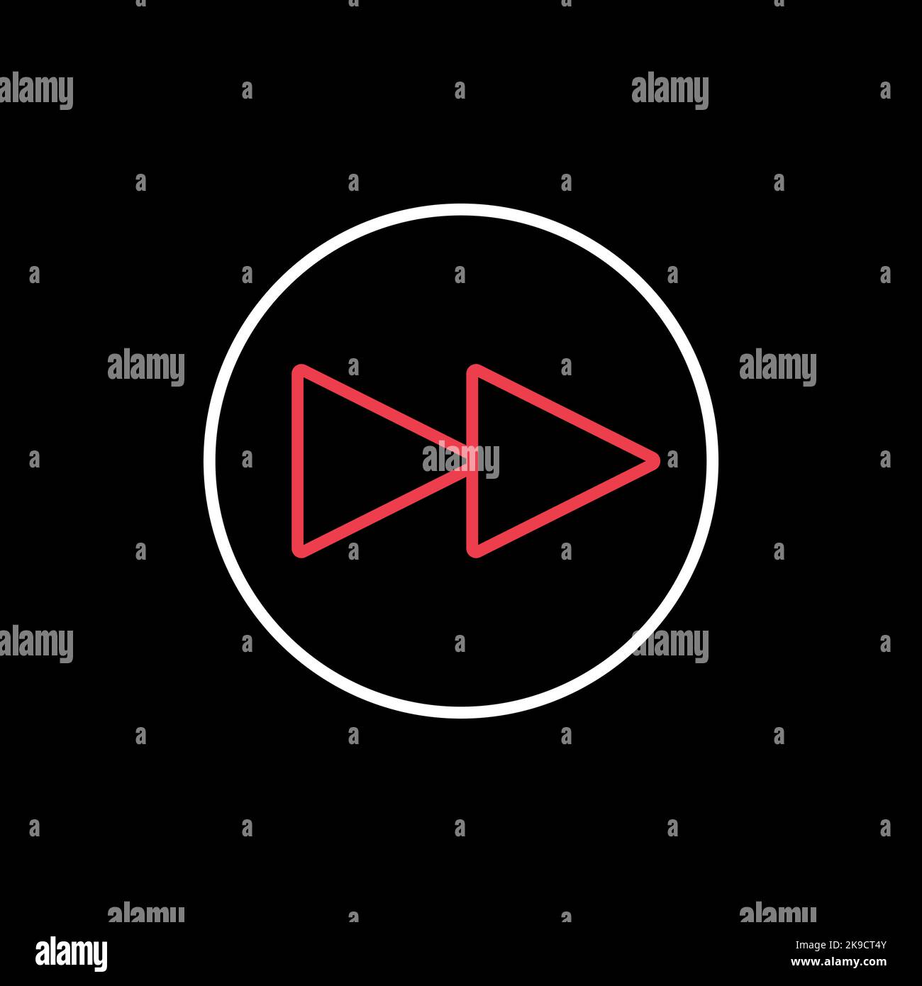 Play next track button vector on black background icon. Graph symbol ...