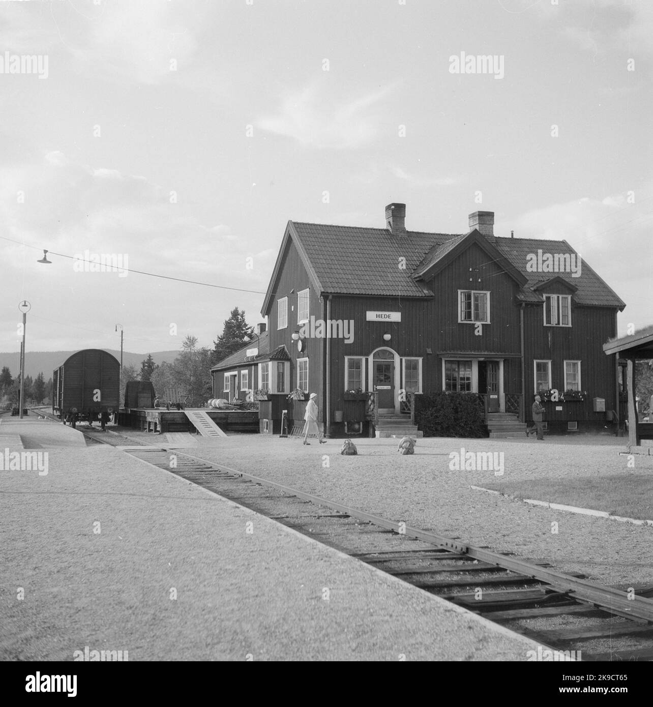 Hede station. Railway was opened in 1924 Stock Photo - Alamy