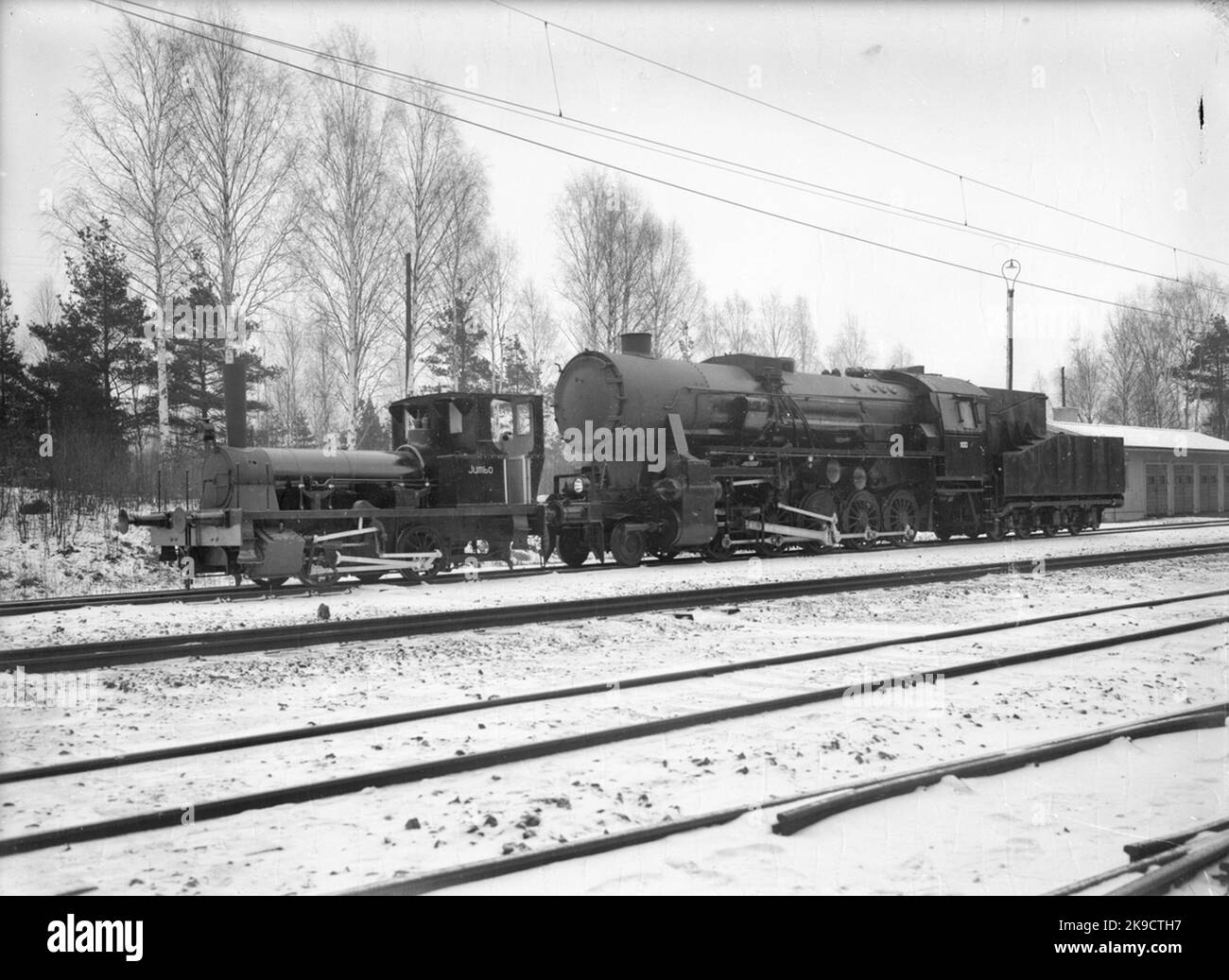 The locomotive "Jumbo" belonging to the trolley & Maskinfabriken, ASJ ...