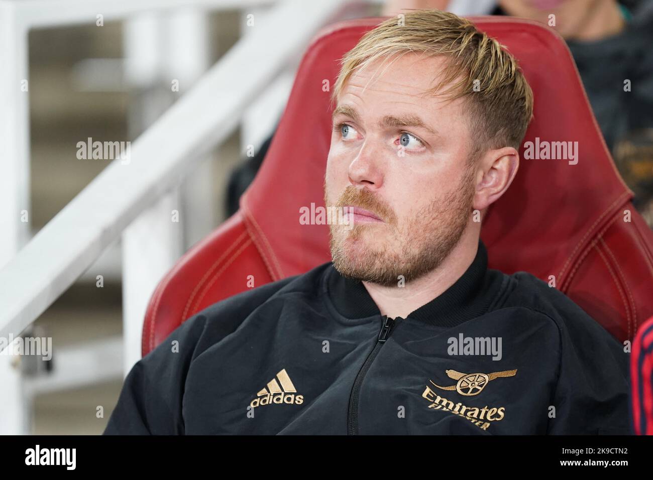 Arsenal manager Jonas Eidevall during the UEFA Women's Champions League ...