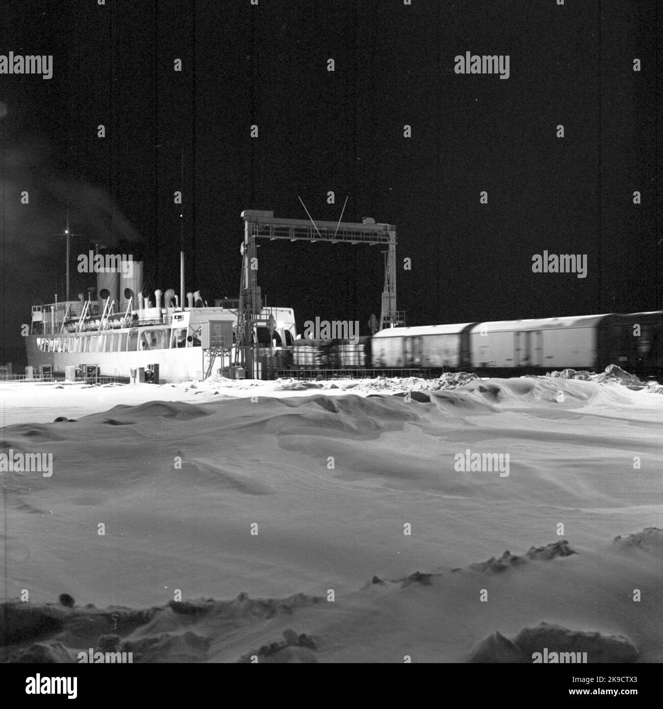 The train ferry S/S Starke, Trelleborg. Built in 1931 by Deutsche Werke ...