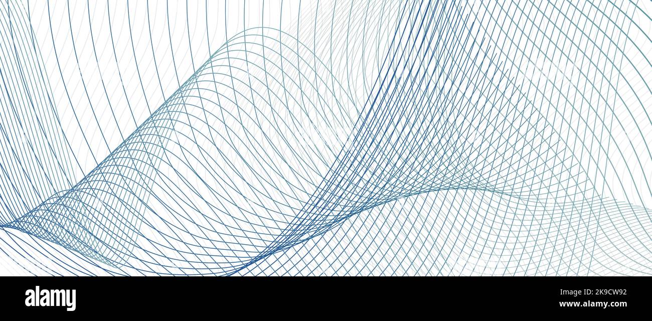 Dark blue, gray industrial pattern. Waving net. Technology design ...