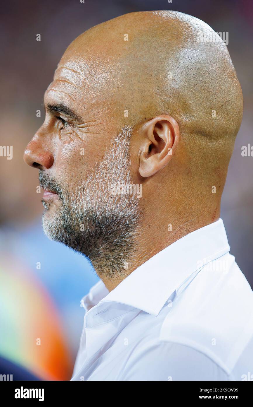 BARCELONA - AUG 24: Josep Pep Guardiola in action during the friendly ...