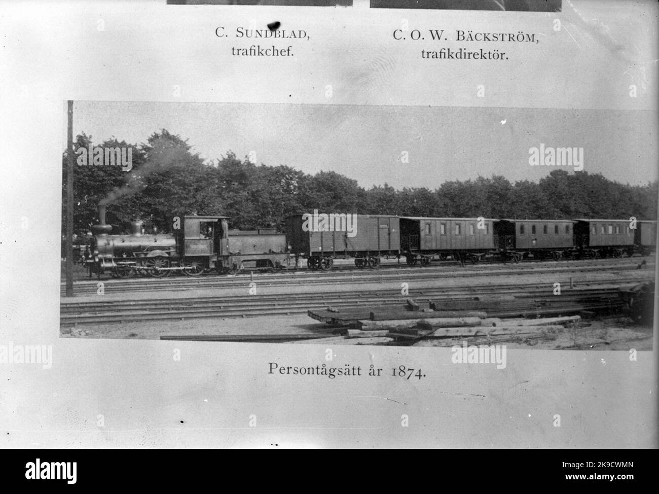 Karlskrona - Växjö Railway, CWJ Passenger Train Stock Photo - Alamy