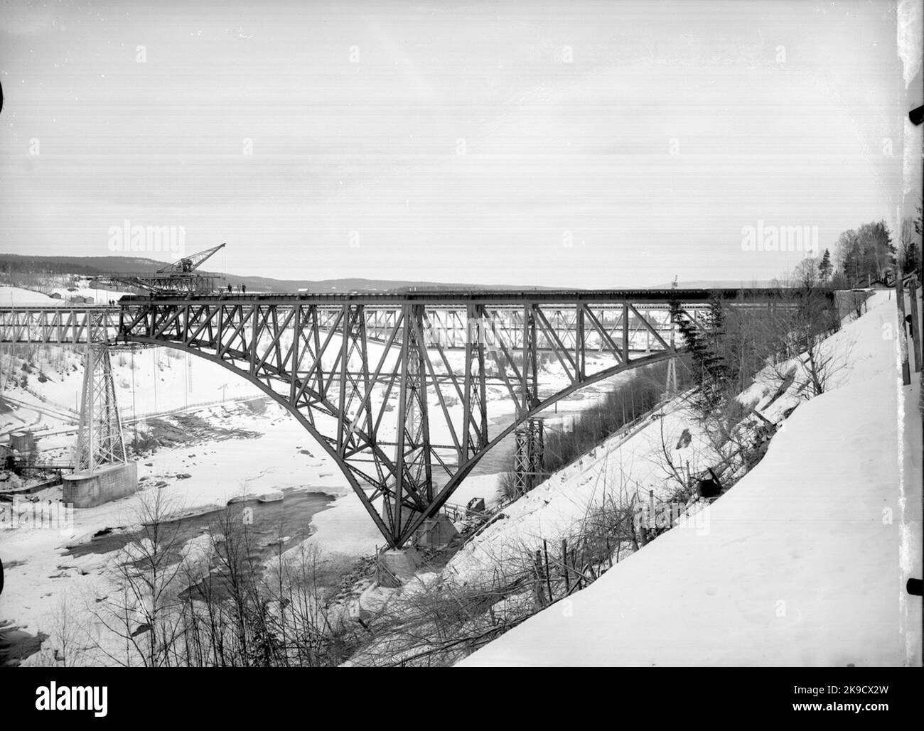 Bridge over the Ångerman River. Långsele - Mellansel Stock Photo - Alamy