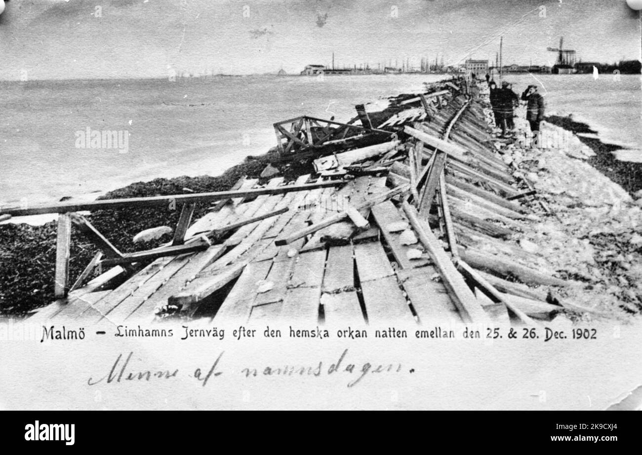 Race on Malmö - Limhamn Railway Stock Photo - Alamy