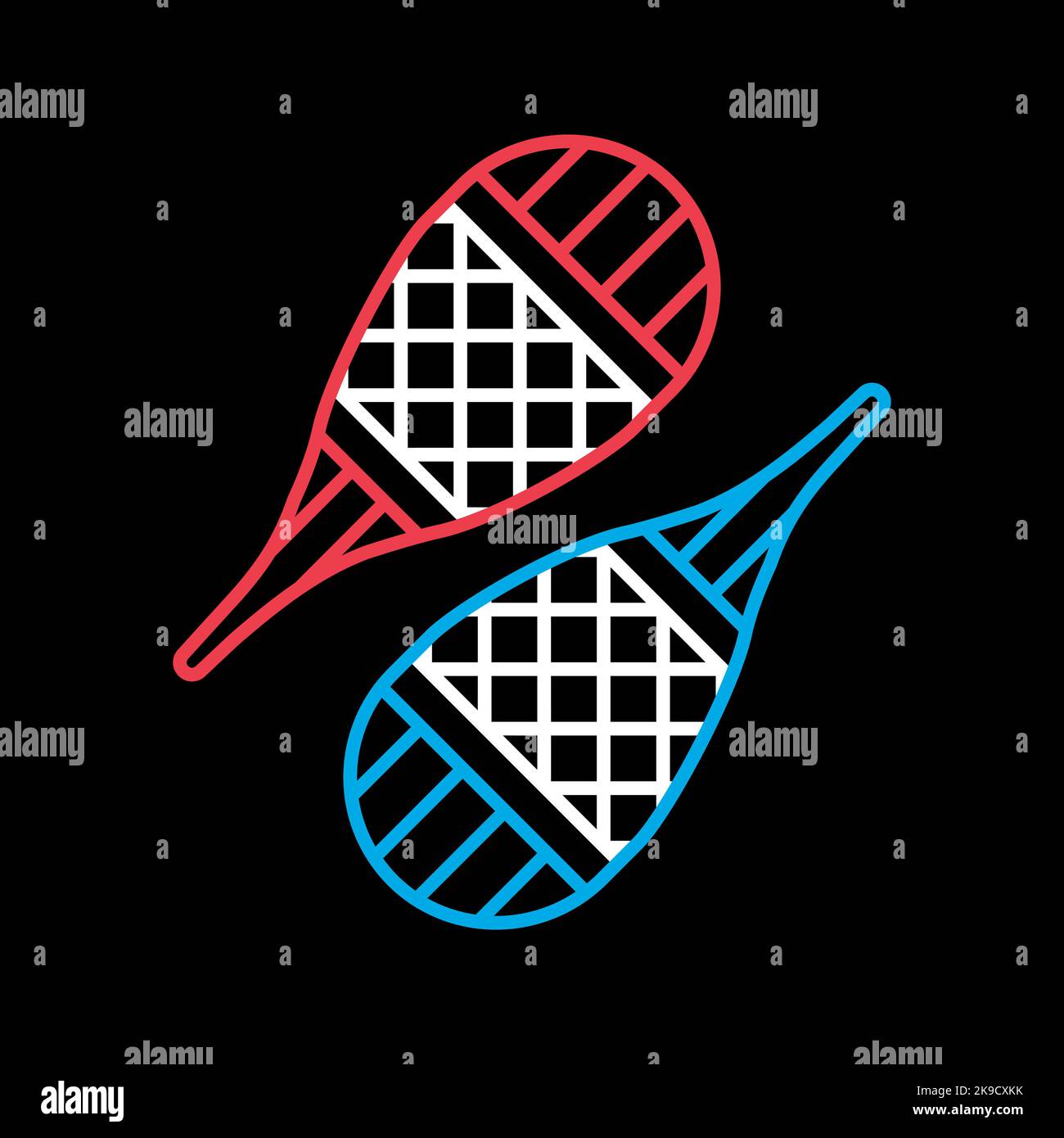 Snowshoes vector isolated on black background icon. Winter sign. Graph ...