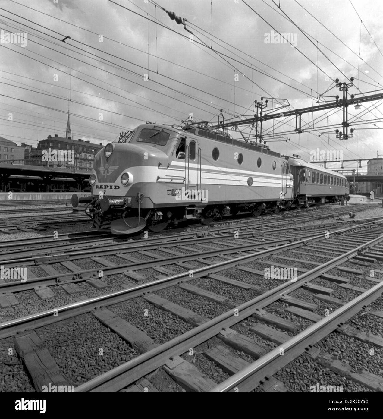 State Railways SJ RA 991 "Rapid 7", Stockholm Central Stock Photo - Alamy