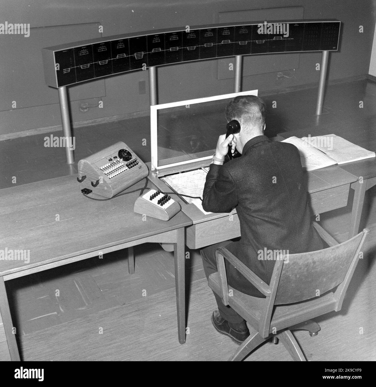 State Railways, SJ CTC facility, Remote Agency in Kiruna Stock Photo ...